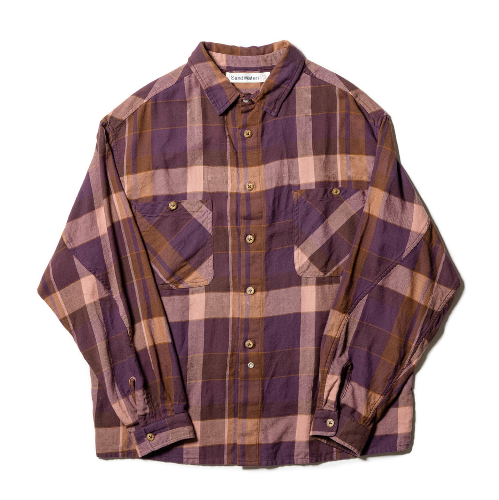 CRAFTED WORK SHIRTS / INIDIA COTTON FLANNEL MADRAS | SandWaterr | THE ...